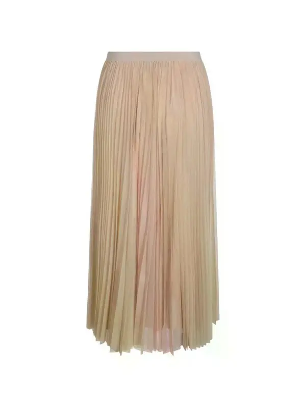 Fabiana Filippi Pleated Tulle Midi Skirt - Neutrals