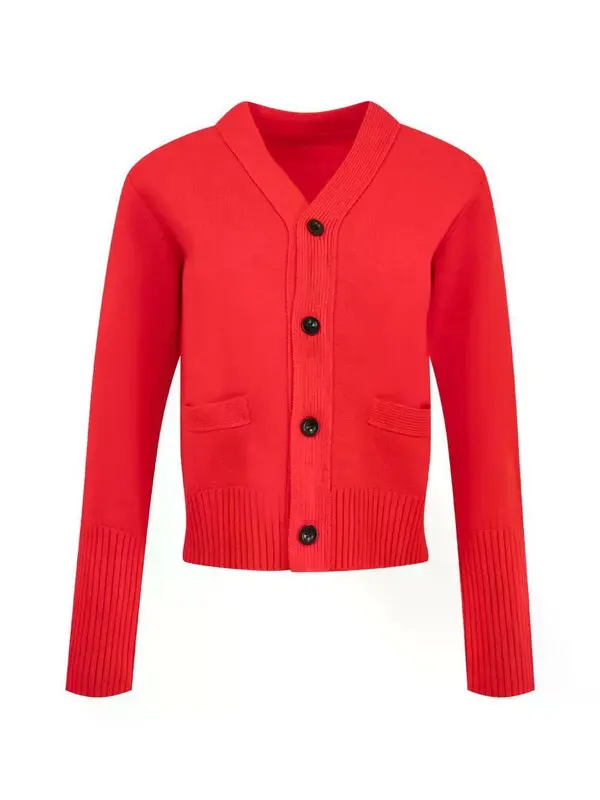 Sacai Ribbed-knit Cardigan