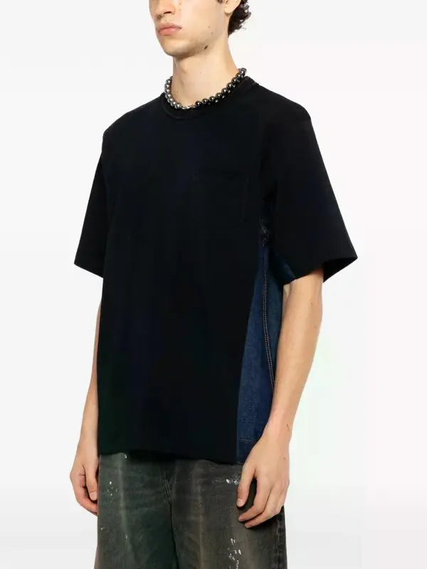 Sacai Denim X Cotton T-shirt