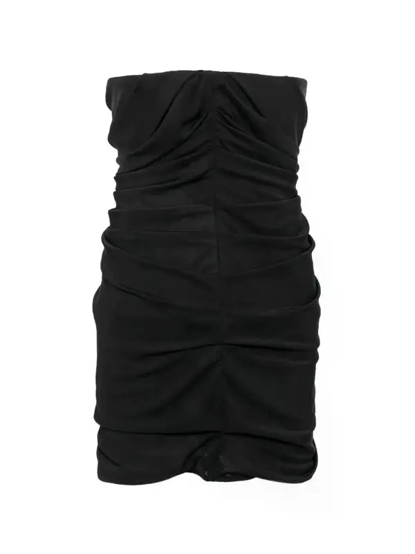 Alex Perry Strapless Tucked Mini Dress