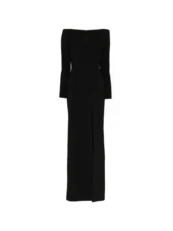 Alex Perry Boatneck Long Sleeves Gown