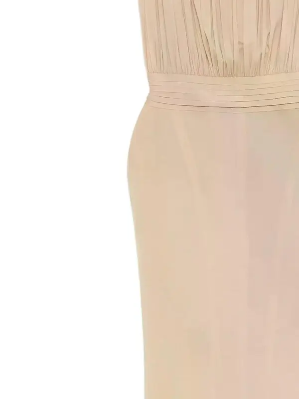 HERVE L. LEROUX Draped Fishtail Gown