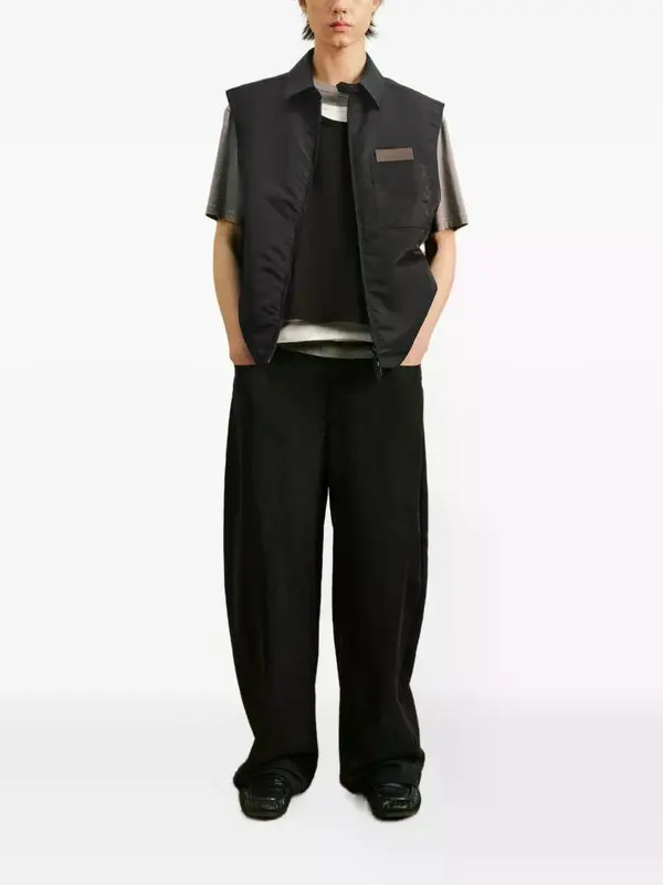 CROQUIS Logo-patch Zip-up Gilet