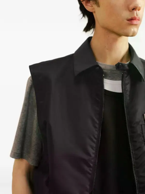 CROQUIS Logo-patch Zip-up Gilet