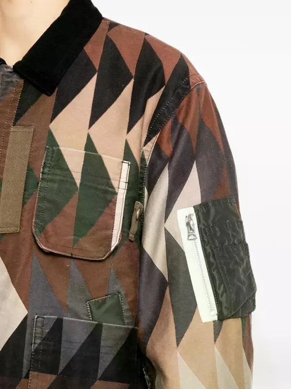 Sacai X A.p.c. Quilts Jacket - Brown