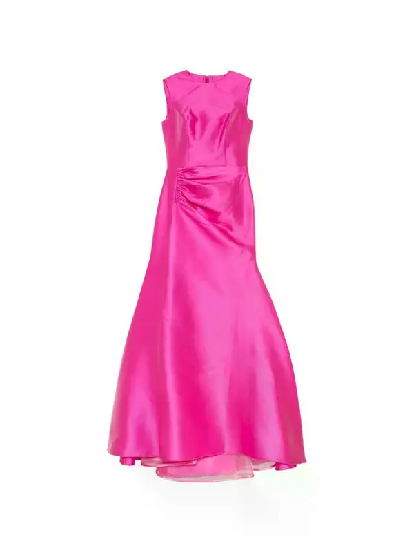 ISABEL SANCHIS Ruched Fishtail Gown - Pink