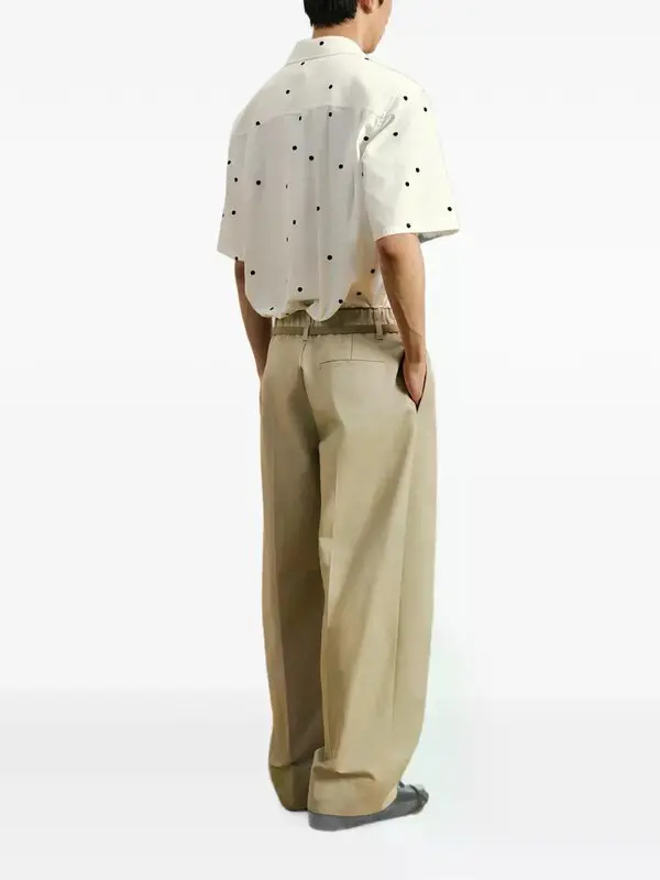 CROQUIS Belted Straight-leg Trousers