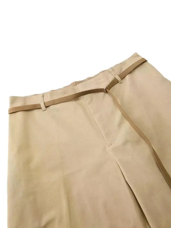 CROQUIS Belted Straight-leg Trousers