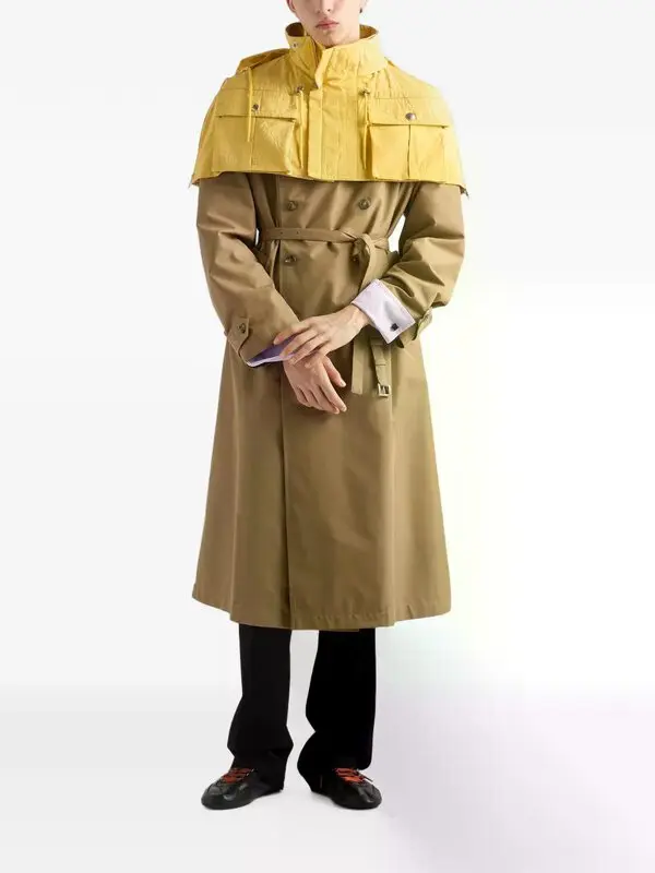 Prada Hooded Flap-pocket Cape