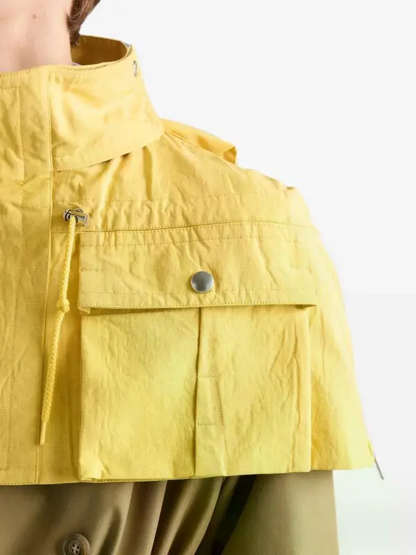 Prada Hooded Flap-pocket Cape
