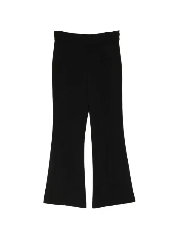 Pamella Roland High Waisted Skinny Flare Pants - Black