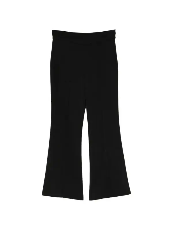 Pamella Roland High Waisted Skinny Flare Pants - Black