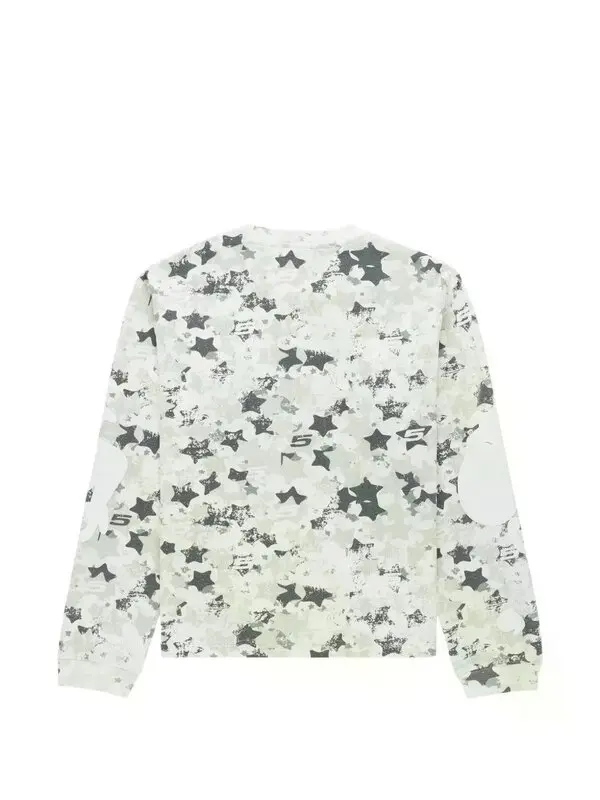 SP5DER Beluga Star-print Thermal Sweater - White
