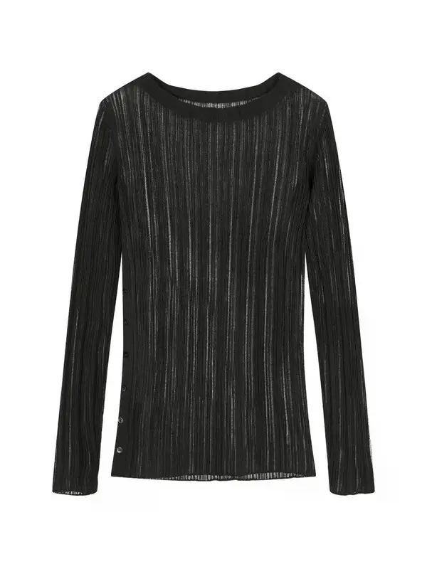 LESS Openwork Slim-fit Sweater