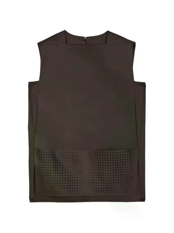 LESS Laser-cut Square-neck Top