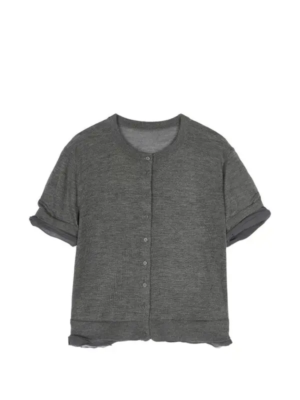 LESS Short-sleeved Cardigan