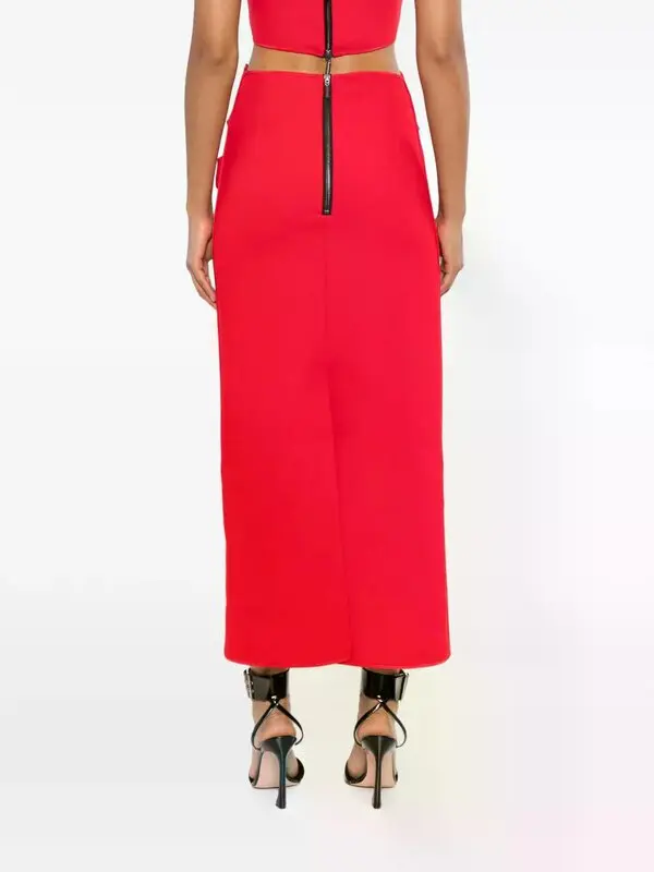Maticevski Draped Midi Pencil Skirt