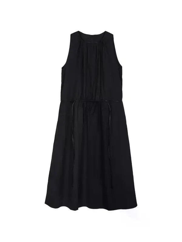 LESS Drawstring Sleeve Midi Dress