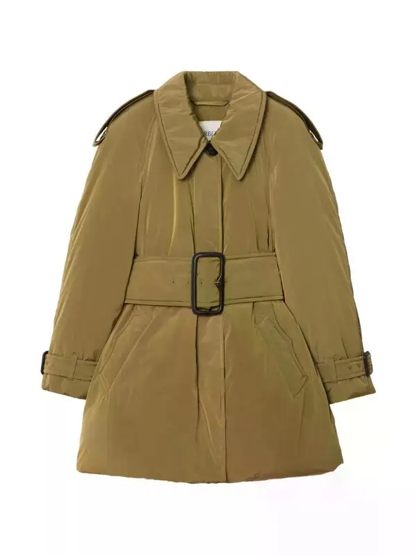 Burberry Belted Padded Jacket - Neutrals