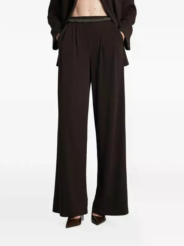 HIBOURAMA Bea Wide-leg Pleated Trousers