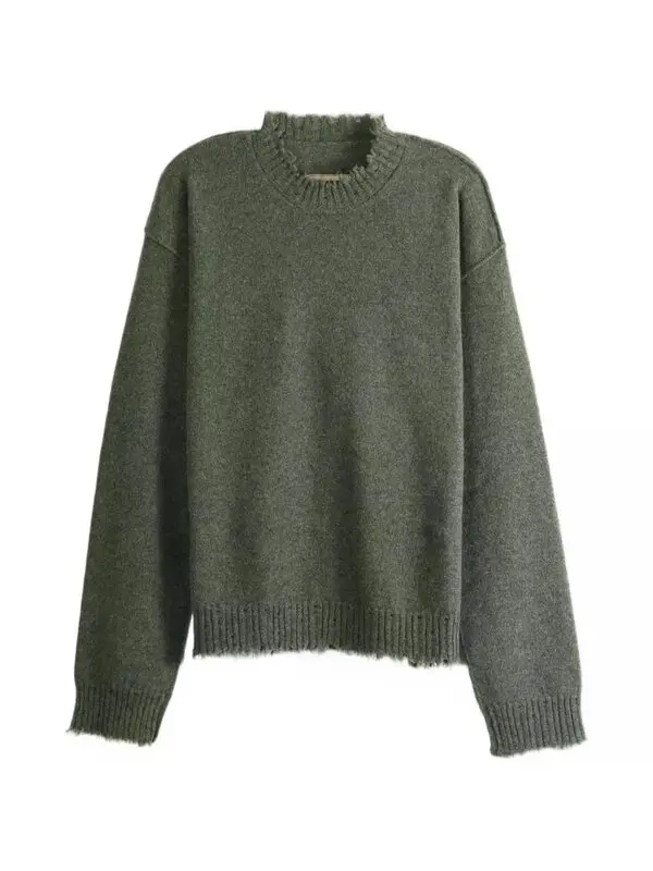 UMA WANG Distressed-effect Knitted Sweater