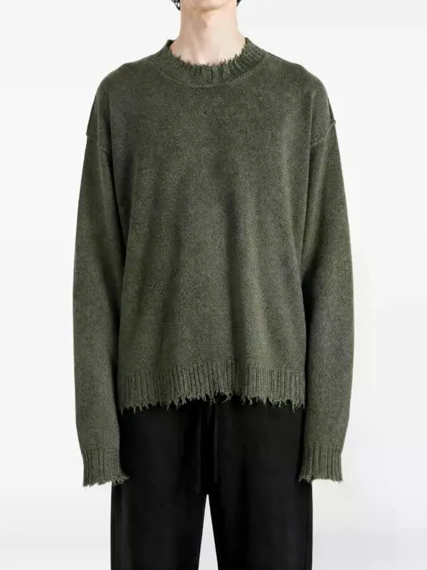 UMA WANG Distressed-effect Knitted Sweater