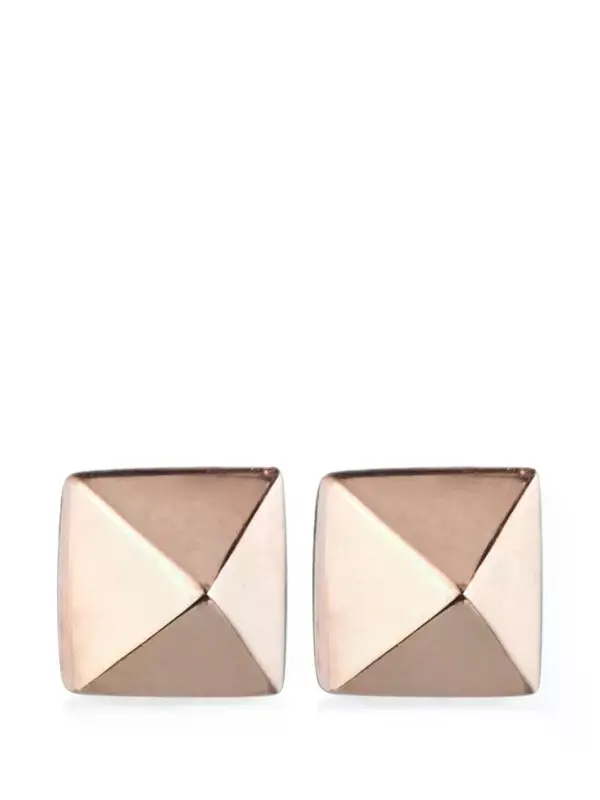 Eddie Borgo Pyramid Stud Earrings - Pink
