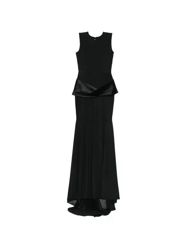 Alex Perry Strapless Corseted Draped Dress