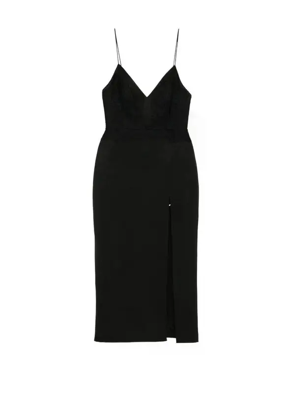 Alex Perry Thin Straps V Neck Pencil Dress