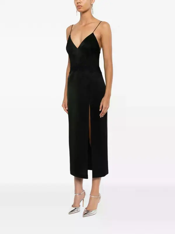 Alex Perry Thin Straps V Neck Pencil Dress