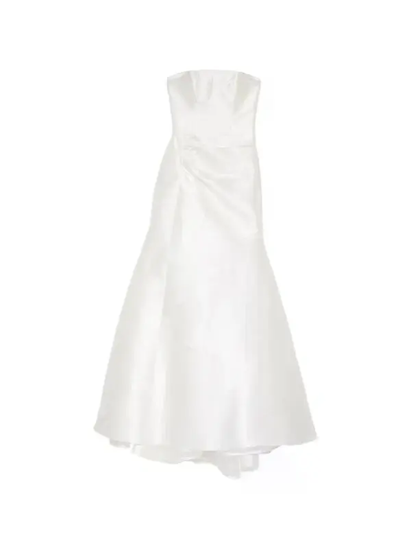 ISABEL SANCHIS Ruched Strapless Gown