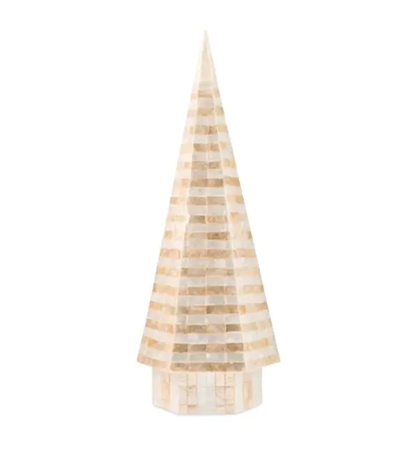 MACKENZIE-CHILDS Medium Capiz Mocha Tree Ornament