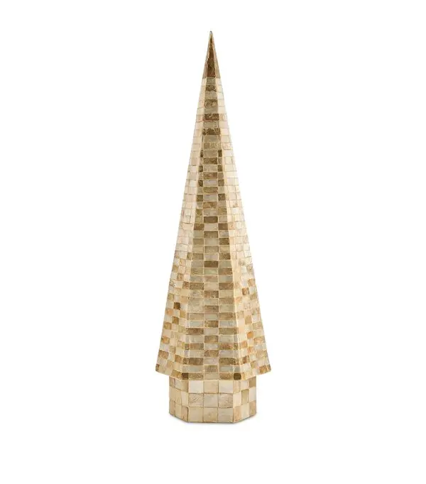 MACKENZIE-CHILDS Large Capiz Mocha Tree Ornament
