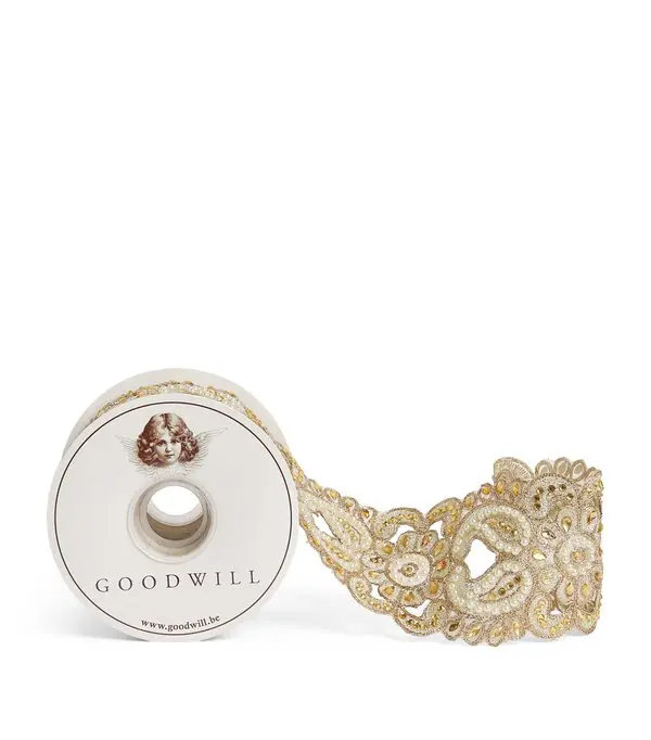 Harrods Crystal-embellished Tree Ribbon - Gold