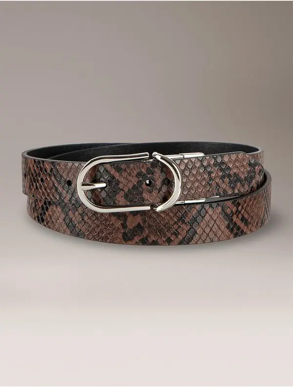 Calvin Klein Reversible Swivel Buckle Belt - Black