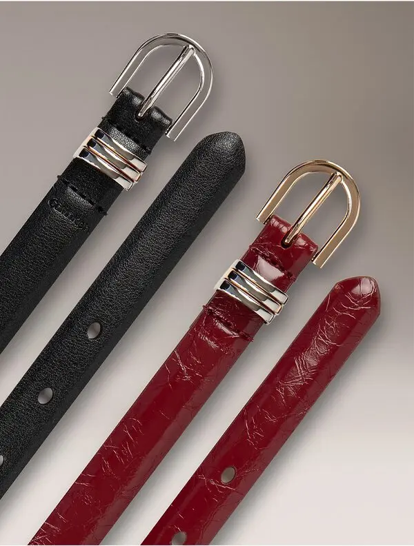 Calvin Klein Mixed Metal 2-pack Belt