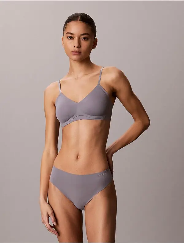 Calvin Klein Invisibles Thong - Quicksilver