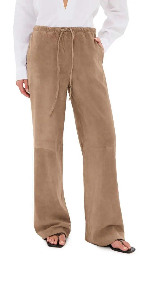 Sprwmn Kauai Suede Pants - Taupe