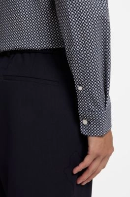 BOSS Slim-fit Printed Shirt