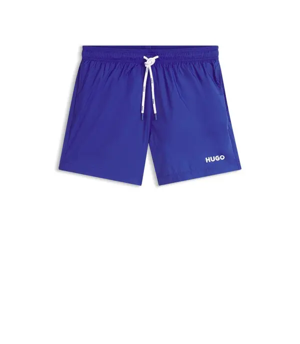 Hugo Swim Shorts With Contrast Logo Print
