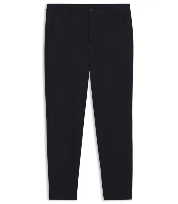 BOSS Tapered-fit Pants In Micro-patterned Stretch Jersey