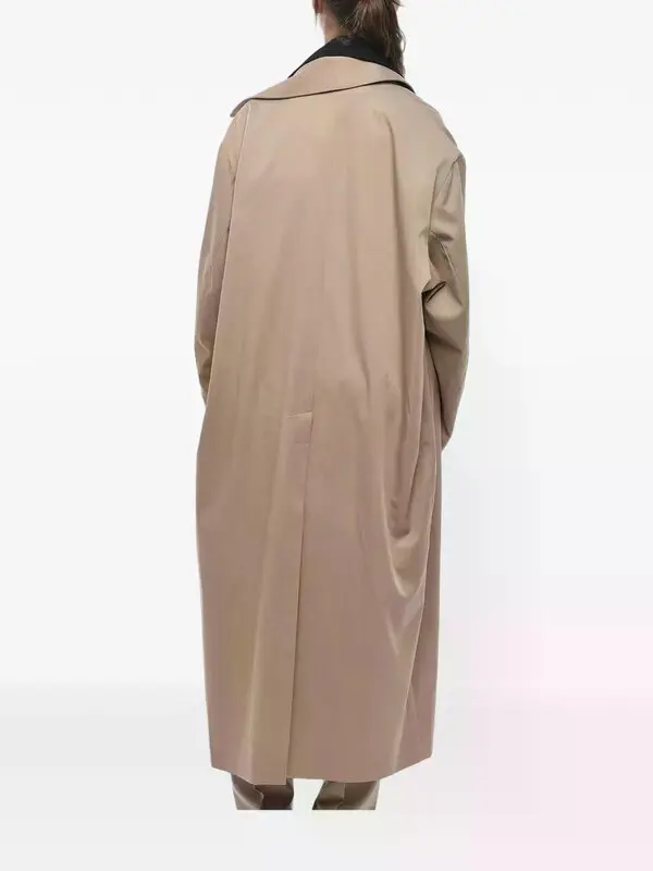 Rokh Layered-detail Trench Coat - Neutrals