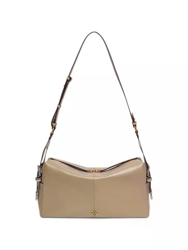 Pinko Buckle Detail Shoulder Bag - Neutrals