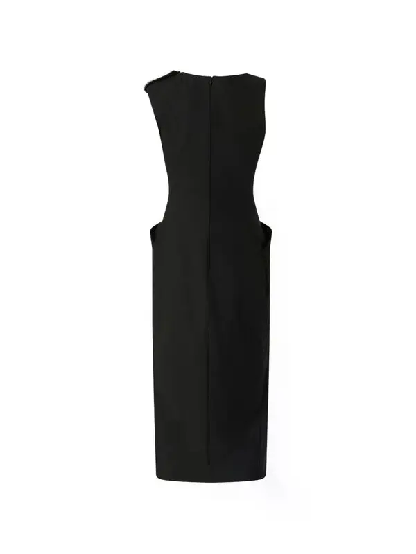 Pinko Crystal-embellished Gathered Dress