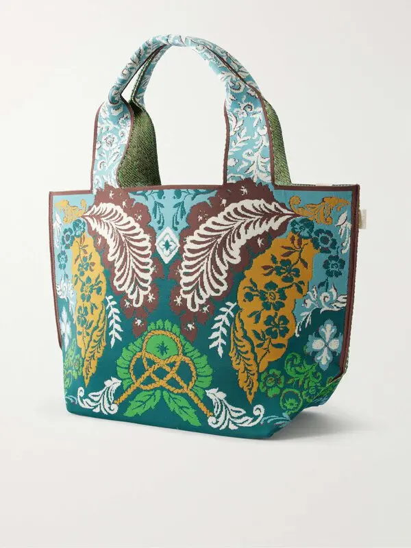 ALEMAIS Florence Floral-jacquard Tote