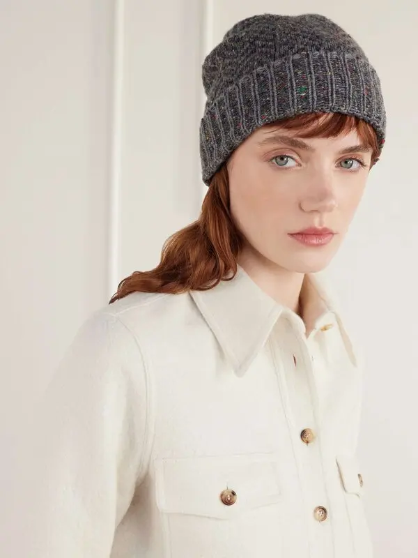 Gabriela Hearst Porta Mélange Cashmere Beanie