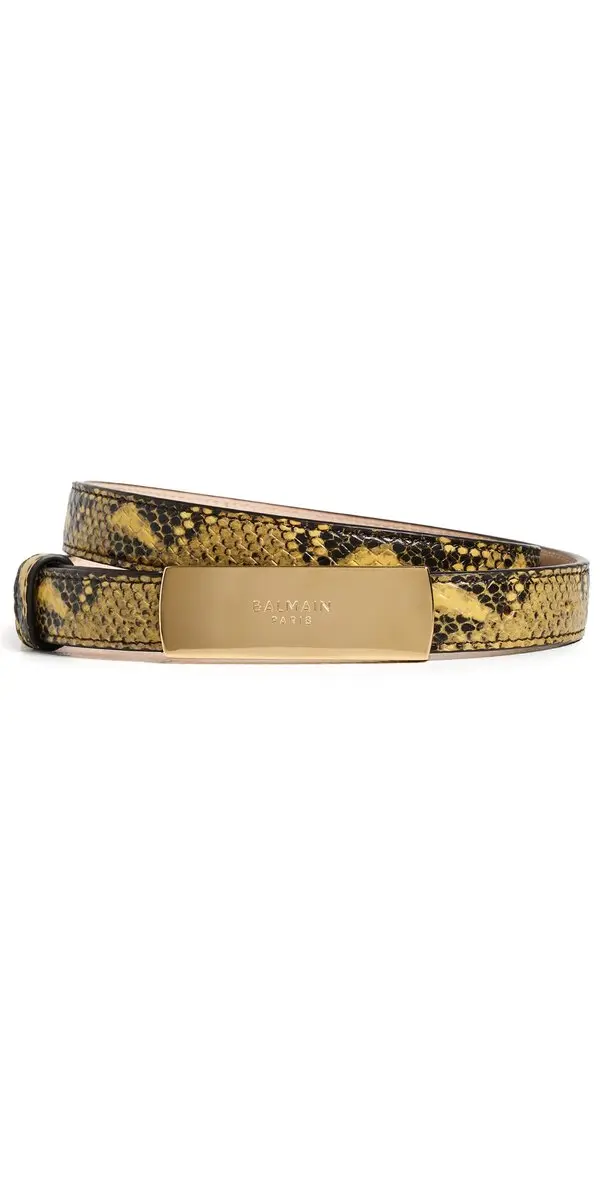 Balmain Python-effect Belt