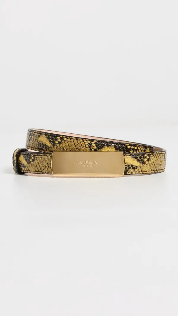 Balmain Python-effect Belt