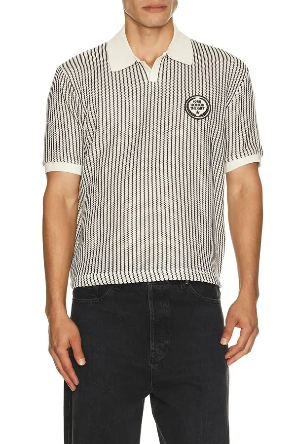 HONOR THE GIFT Striped Knit Polo