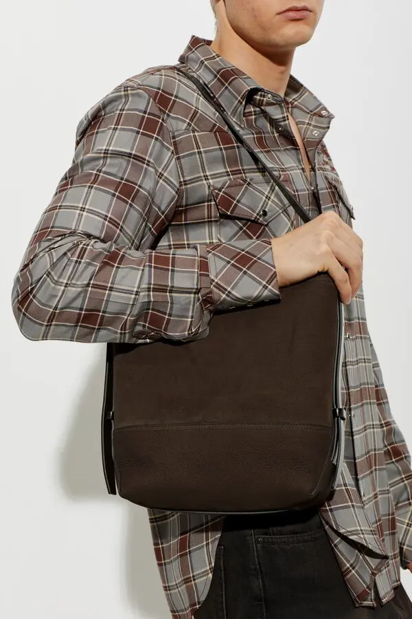 LEMAIRE Suede Bag From The "belted" Line